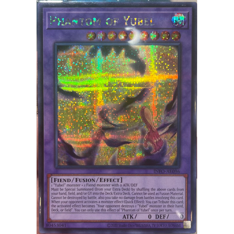 Yugioh Asia-Eng [INFO-AE096] Phantom of Yubel (Secret Rare) Authentic ...