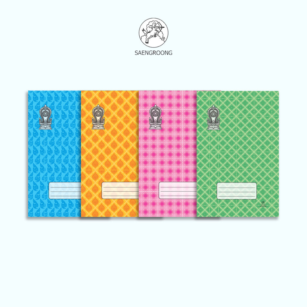 Saengroong Thai Pattern Cover Notebook Student Book Type 40 Sheets ...
