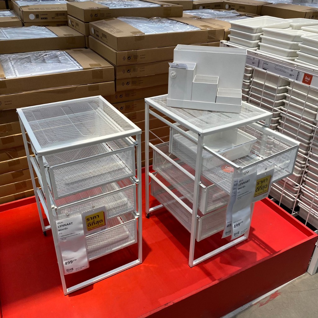 Filing Cabinet Document Shelf With Wheels LENNART | Shopee Singapore