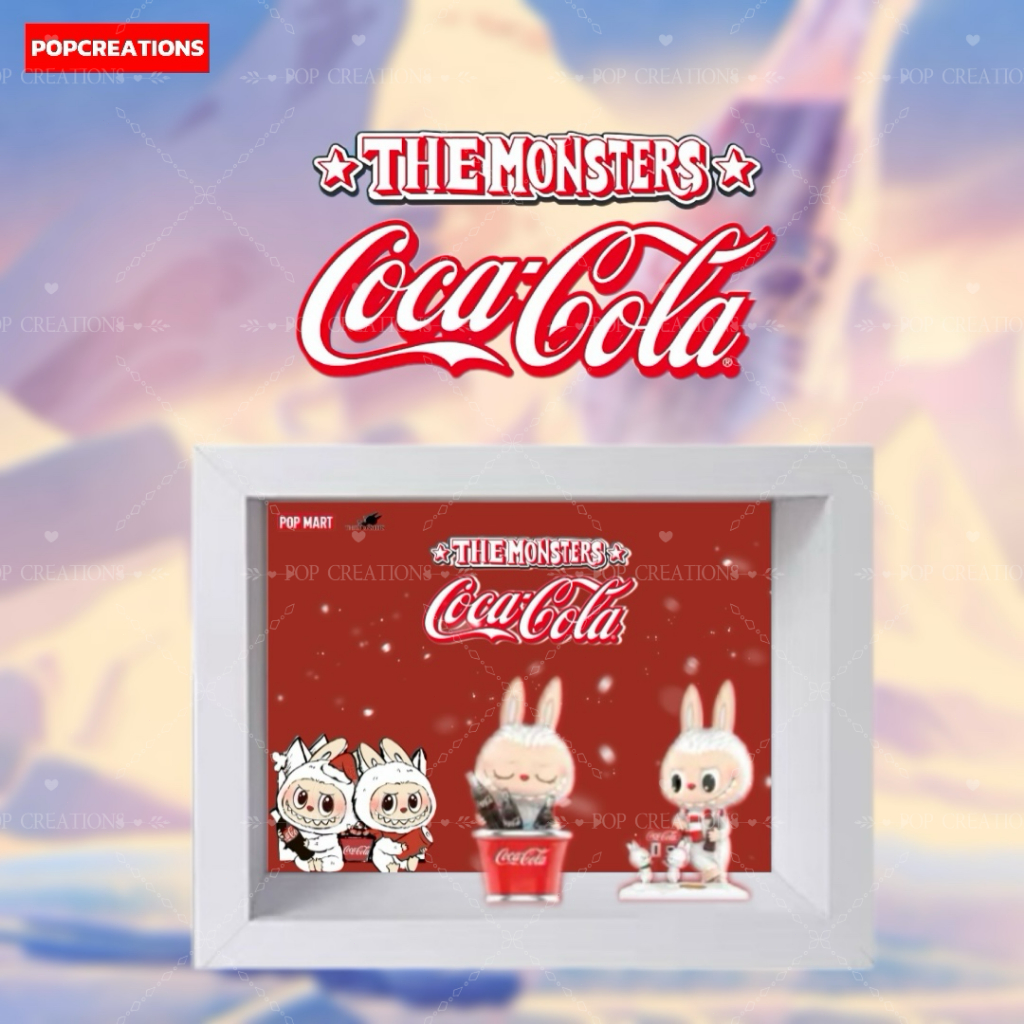 POPCREATIONS POPMART DIY THE MONSTERS COCA-COLA Photo Frame 15 * 20 BOX ...