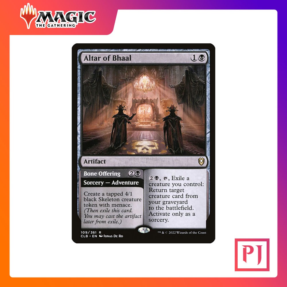 [MTG] Altar of Bhaal // Bone Offering [CLB] [BLACK] [RARE] [NORMAL ...