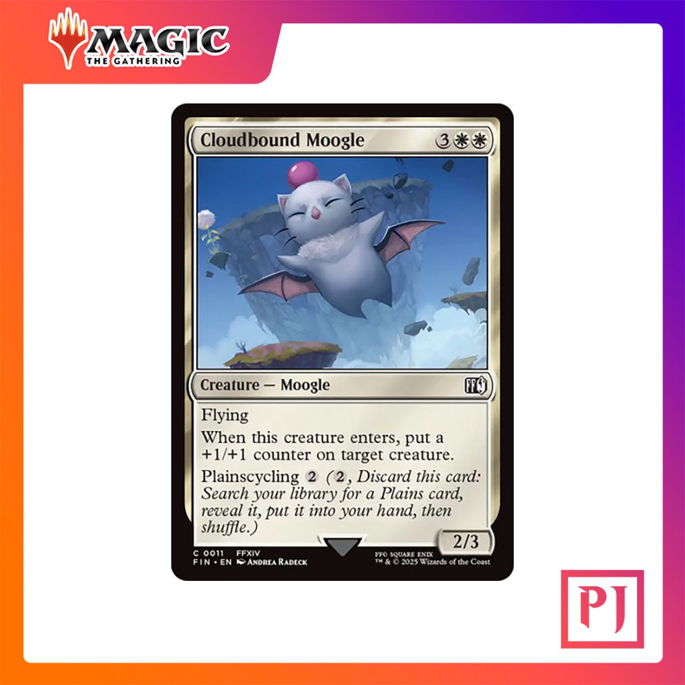 [MTG] Cloudbound Moogle [FIN] [WHITE] [COMMON] [NORMAL] [ENG] (Magic ...