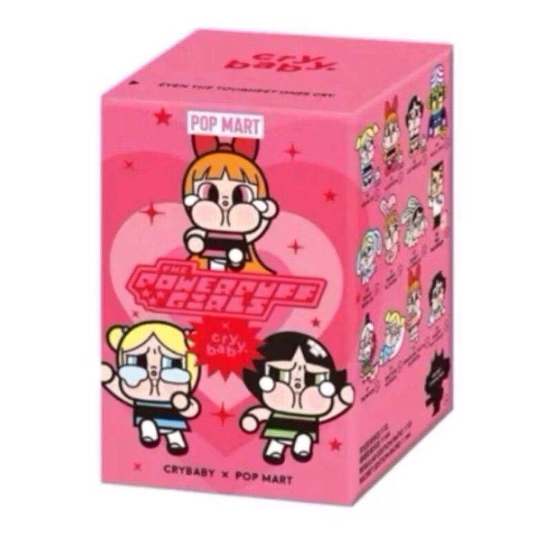 CRYBABY× Powerpuff Girls Series Check Card Non-Staple Vinyl Face Plush ...