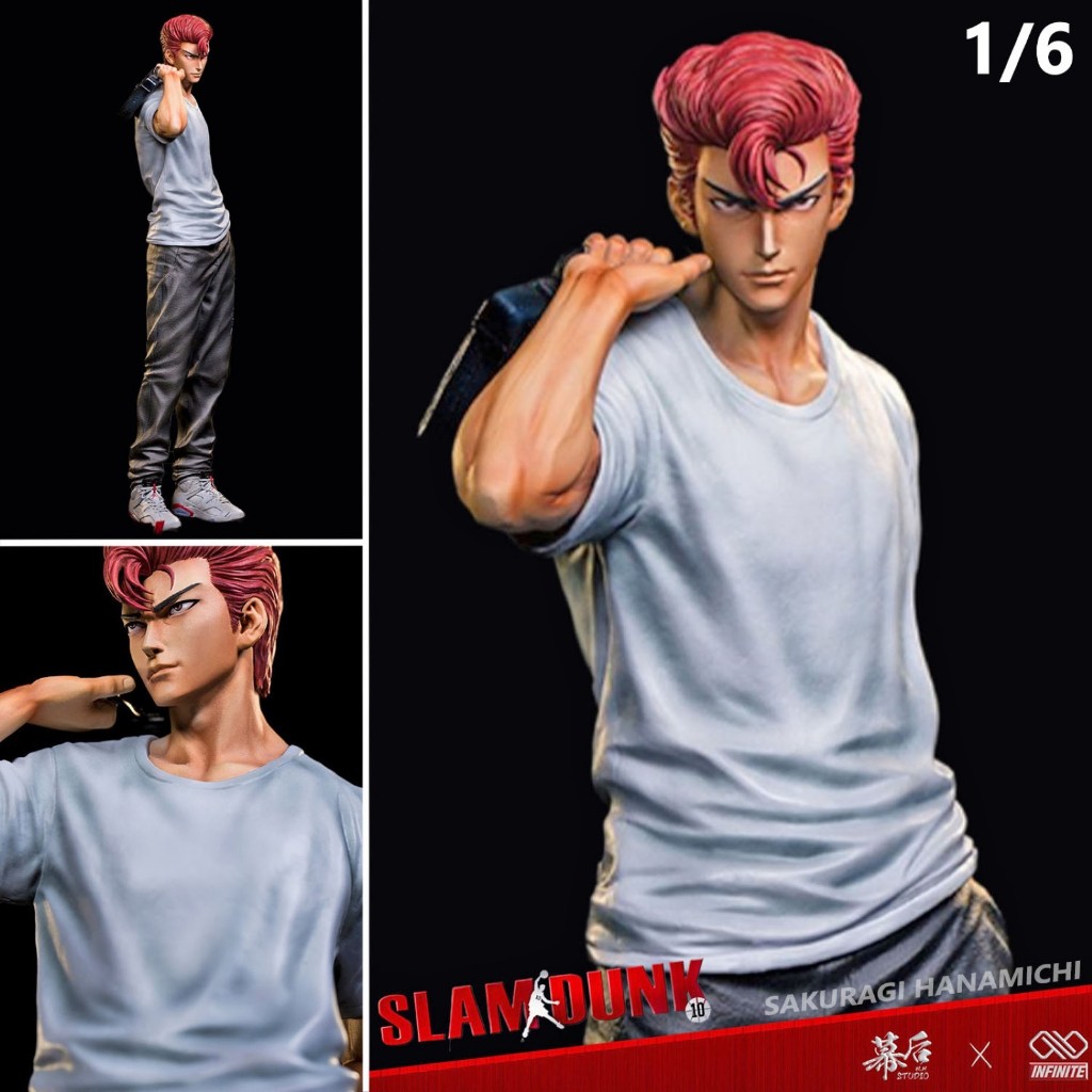 Infinite x MH Studio SlamDunk Figure Shohoku Team Sakuragi Height 30 cm ...