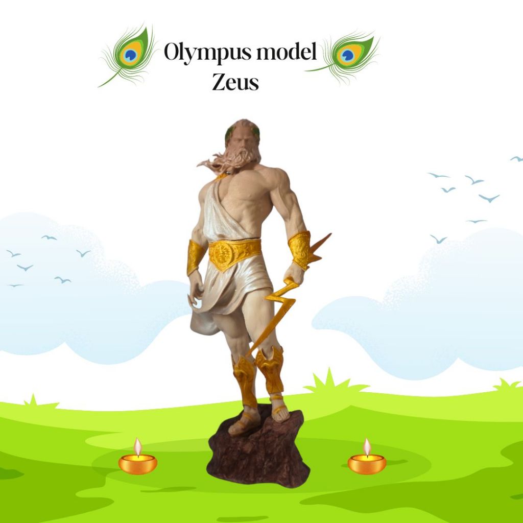 3d Model Greek God asus Zeus of Mount Olympus Or Thunderbolts of Style ...