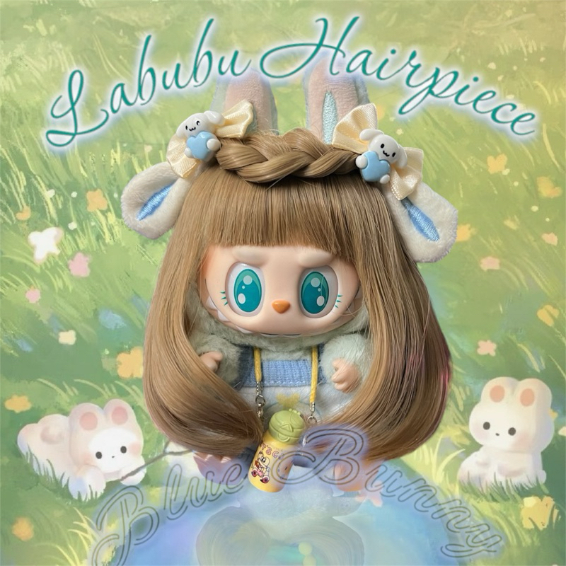 Labubu hairpiece Bunny blue (Labubu Hair) | Shopee Singapore