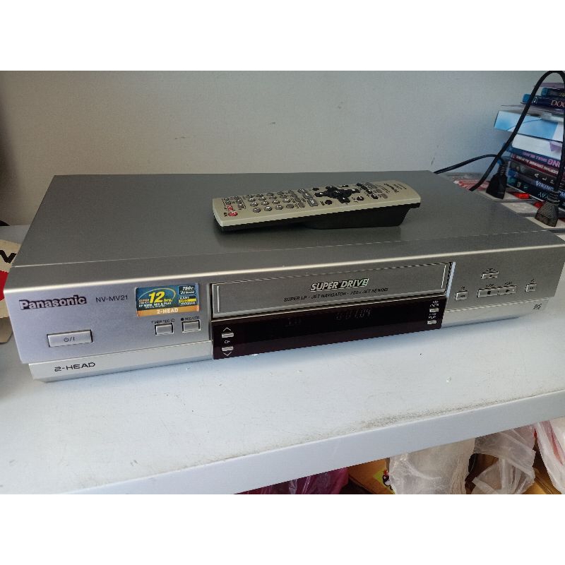 Panasonic VDO VHS Video Player Model Nv-MV21GCS 2-Head Tape System With Remote Control | Shopee ...