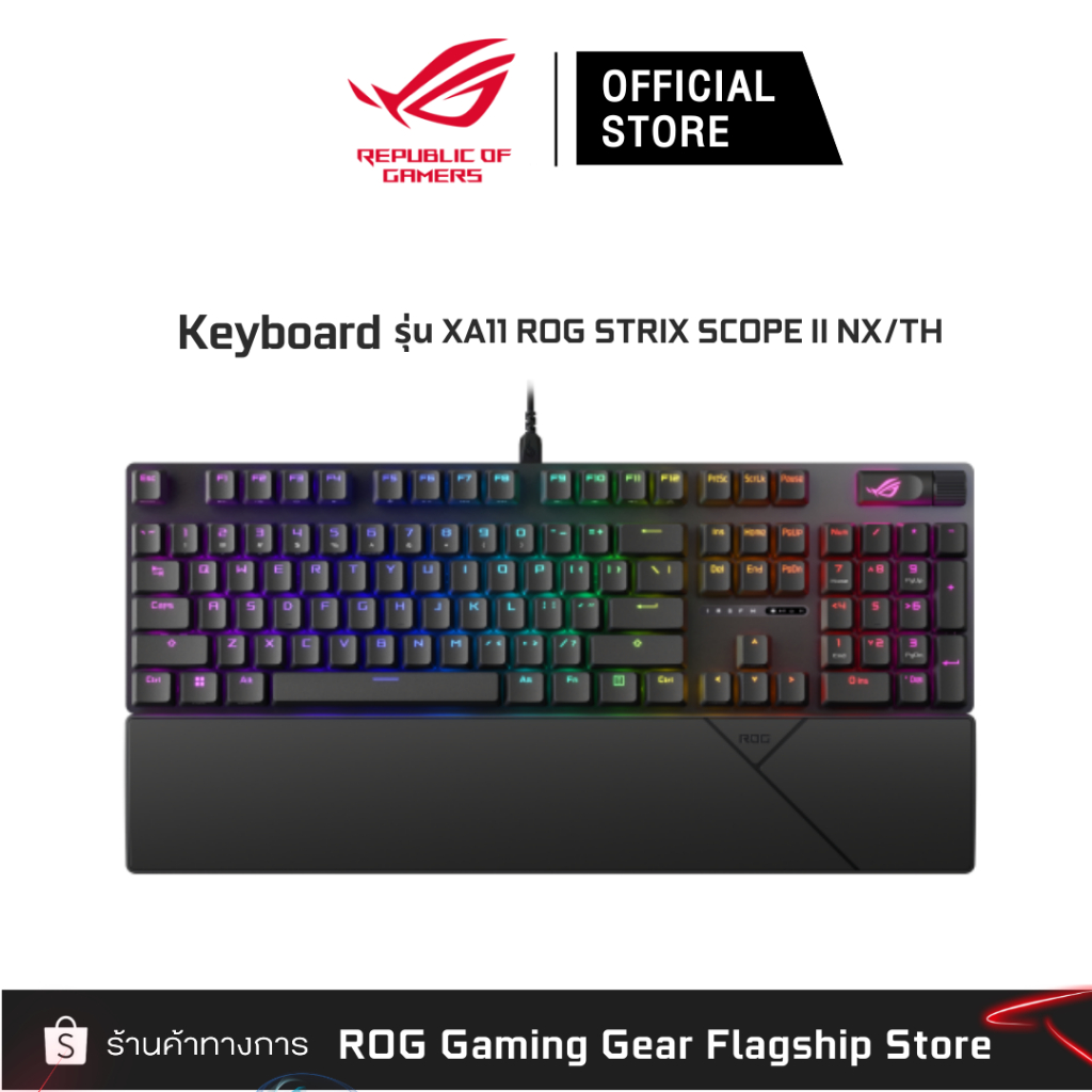 ASUS ROG STRIX SCOPE II NX SNOW/STORM Gaming Keyboard | Shopee Singapore
