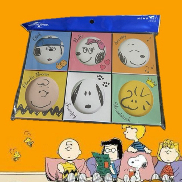 Peanuts Snoopy/Charlie Brown/Woodstock/Olaf/Belle Notes From Universal ...