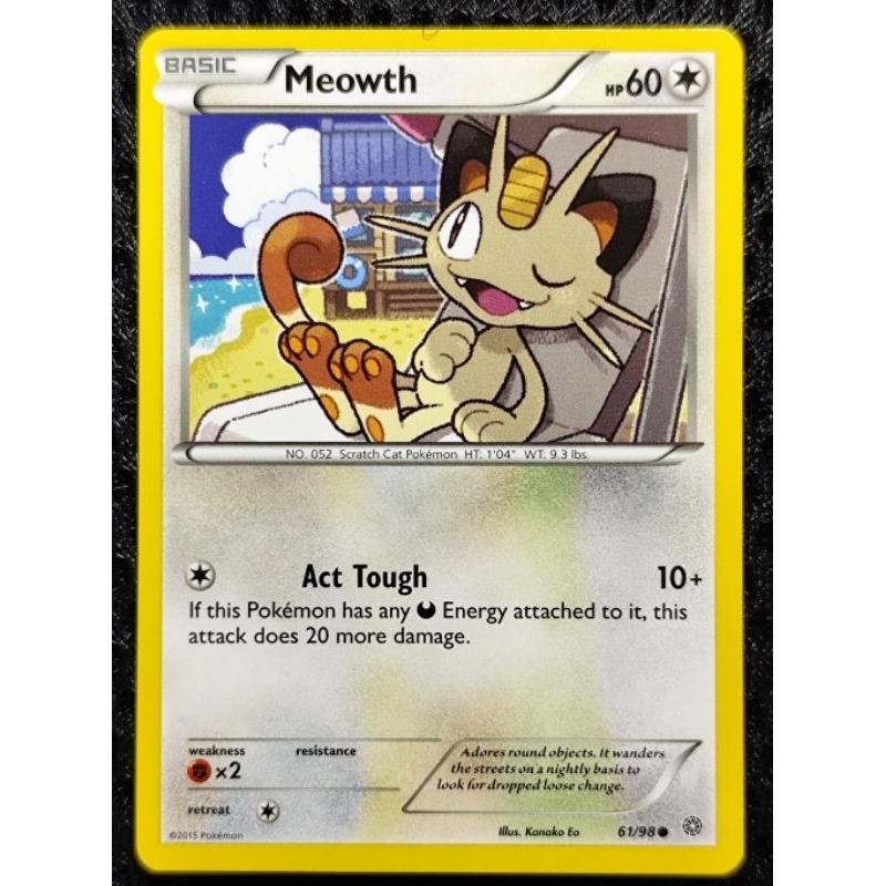 Pokemon Meowth Card Included JP EN | Shopee Singapore