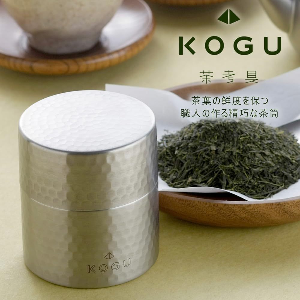Tea Storage Jar Stainless Steel Matcha Powder Kugu Shimomura Made in ...