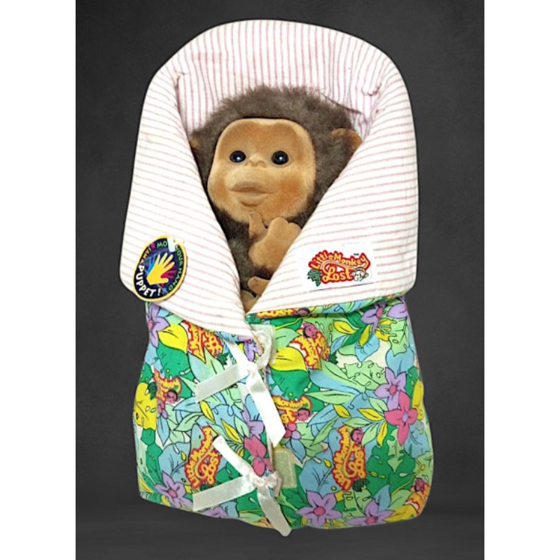 Little Monkey Lost Puppet in Jungle Blanket 11 "Soft Toy 1990s-Child's ...