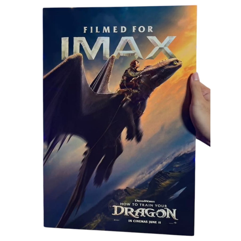 Poster IMAX How to Train Your Dragon 2025 Supernatural Viking Conquers Real Dragons From Major ...