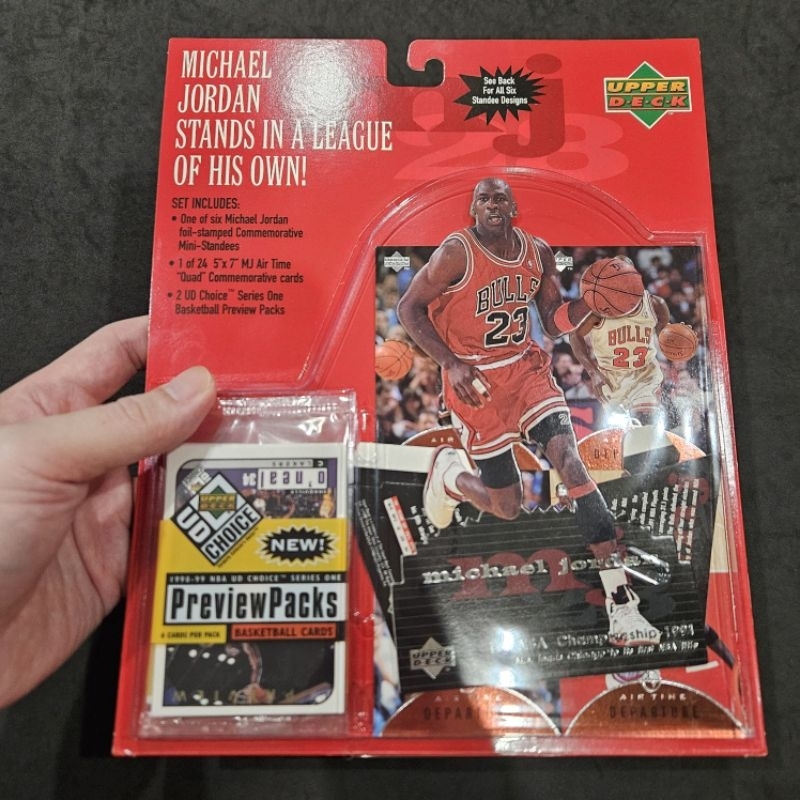 Michael Jordan Mini Standee & 2pack 1998-99 Collector's Choice | Shopee ...