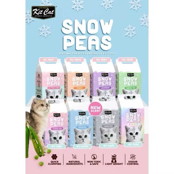 Kit Cat Snow Peas Sand With Green 7 Litre (Free 1 Packet Of Cranberry ...