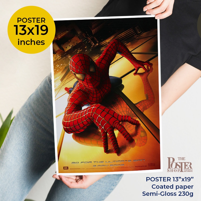 Poster Spider-Man 2002-2007 Tobey Maguire 3 Part Spider Man Size 13x19 ...