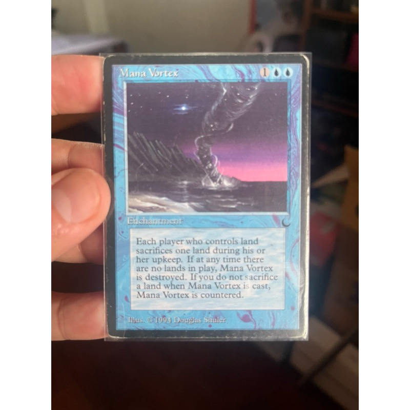 MTG Mana Vortex Blue Card Magic The Gathering EDH Model The Dark ...