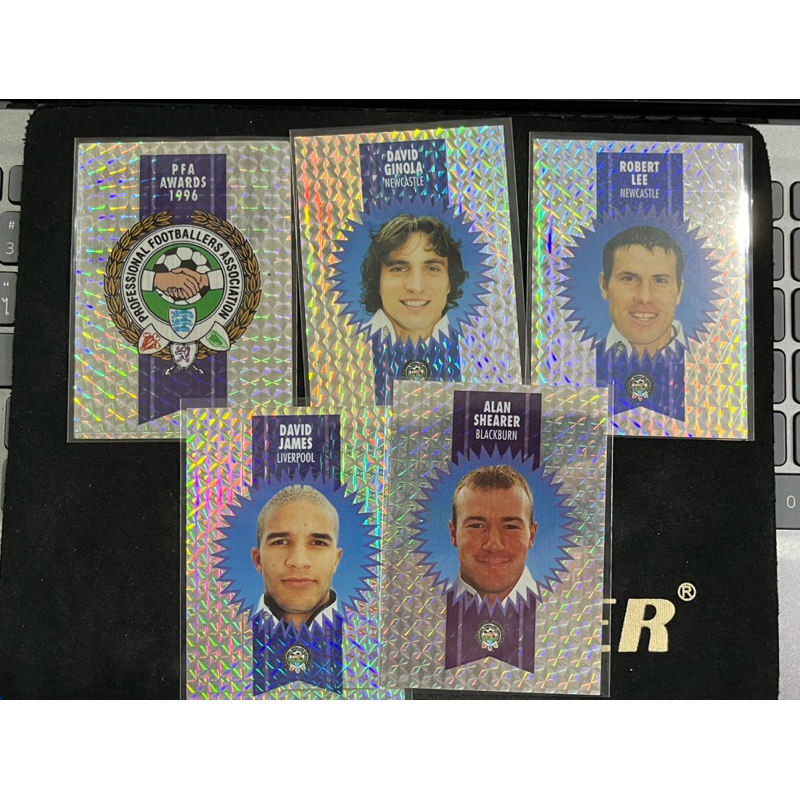 Panini The PFA Awards Sticker Set Of 5 Shearer Ginola David James ...