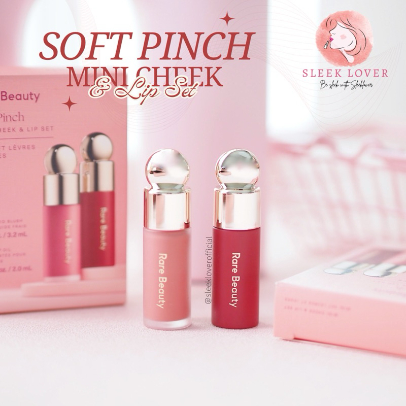 & Authentic Rare Beauty Soft Pinch Mini Cheek Lip Set limited edition ...