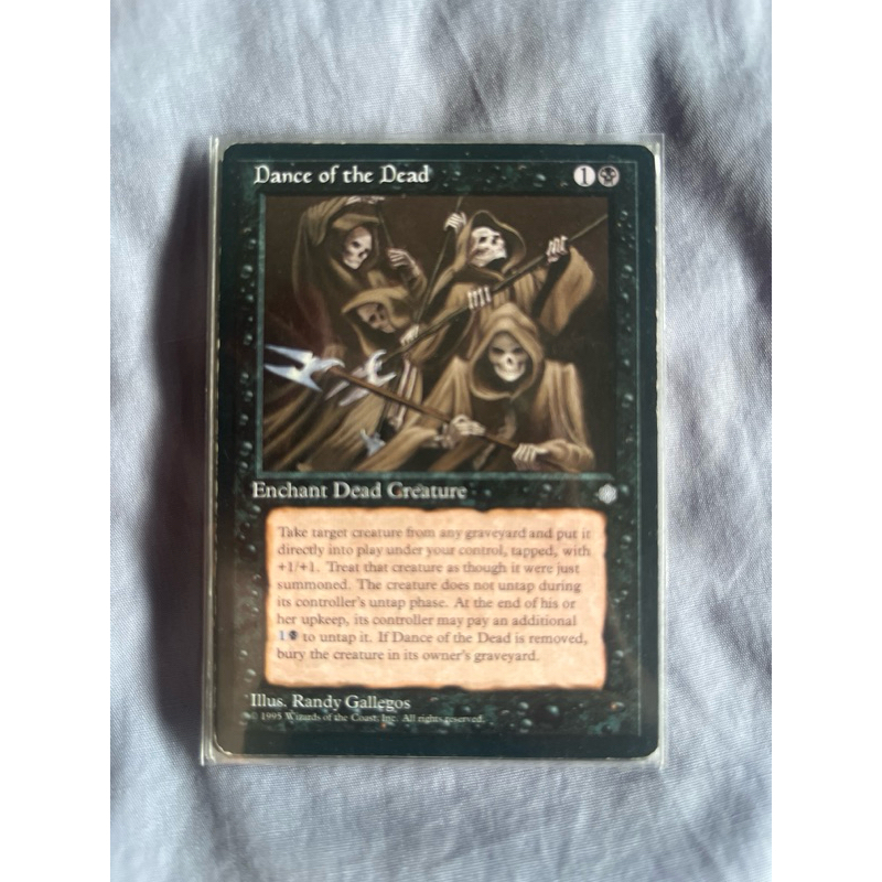 MTG Card Dance of the Dead Black Magic the gathering EDH Model Ice Age ...
