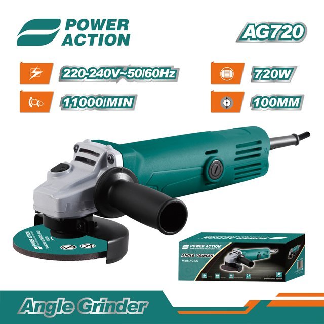 Power Action Electric Grinder 4 Inch 720w Angle Model AG720 | Shopee ...