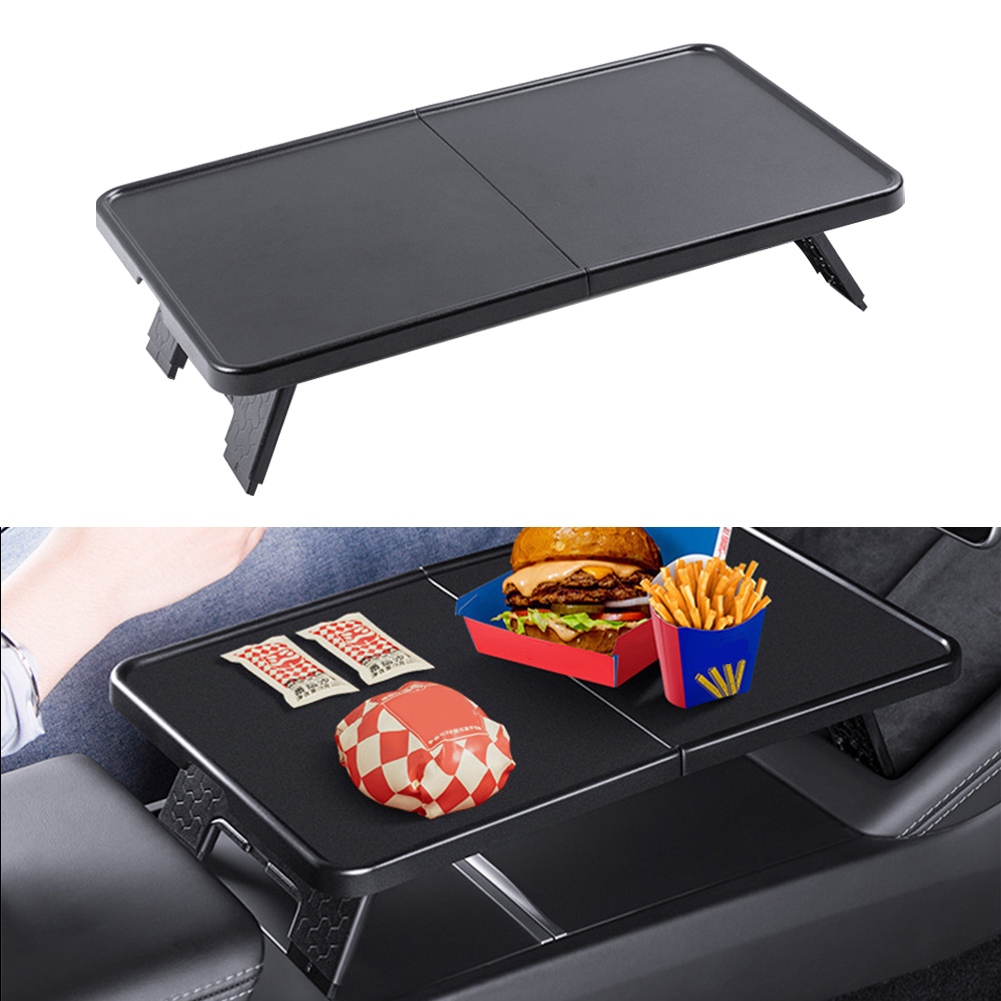 Table Tray For 2024 Tesla Model Y And 3 Center Console Food Eating ...