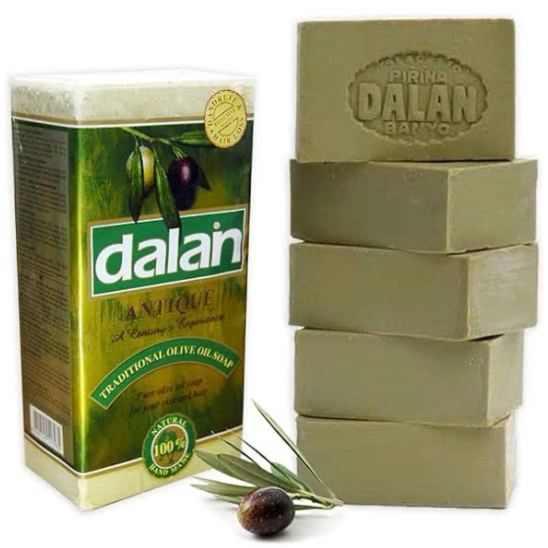 5 x 180g Bar Natural 1 Pure Olive Oil Soap Dalan Turkish Bath Handmade ...