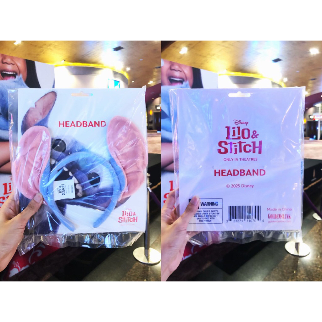 Authentic Stitch Headband Lilo & Live action From Major Cineplex ...