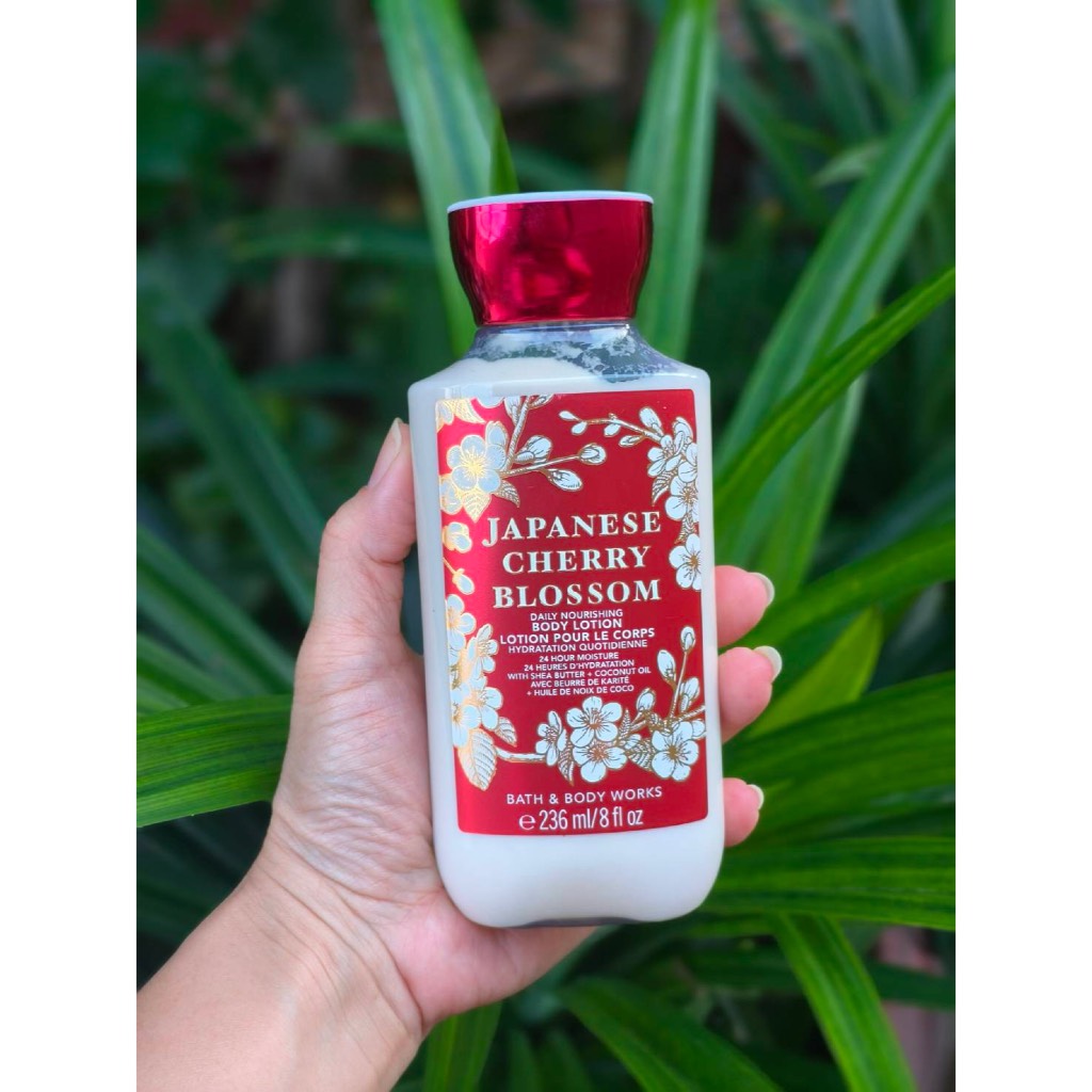 Bath & Body Works Lotion JAPANESE CHERRY BLOSSOM Fragrance | Shopee Singapore