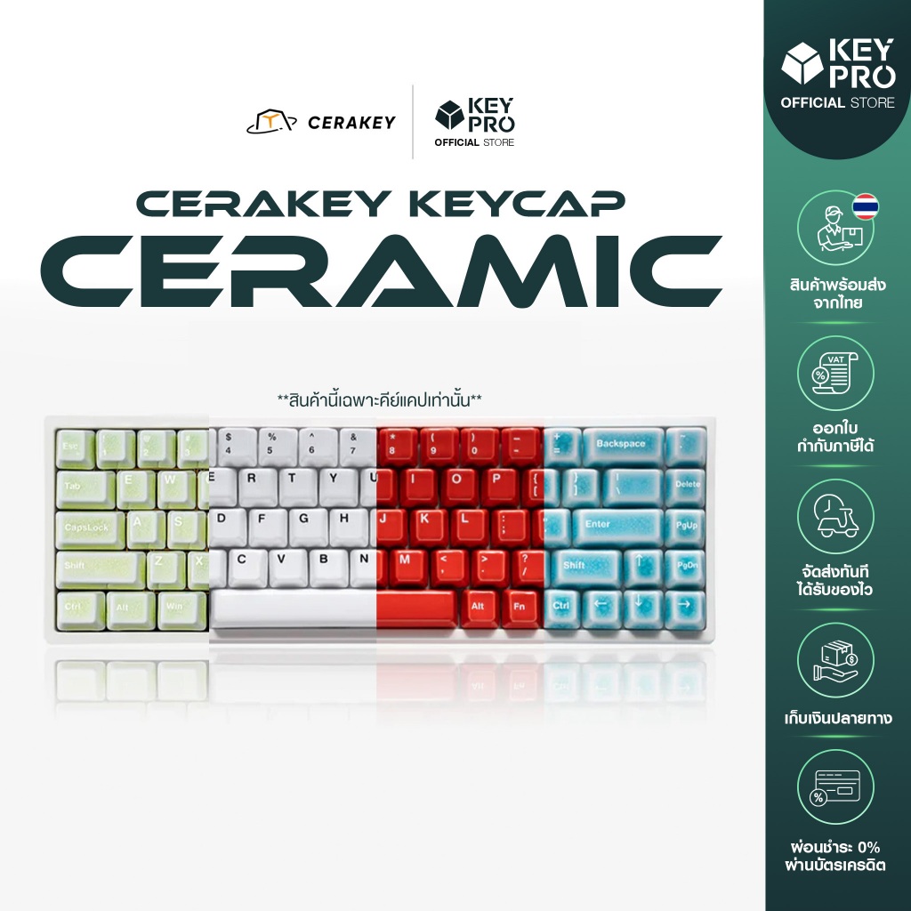Cerakey Ceramic V2 114 Keycap Alumina Ceramics Cherry Profile For ...