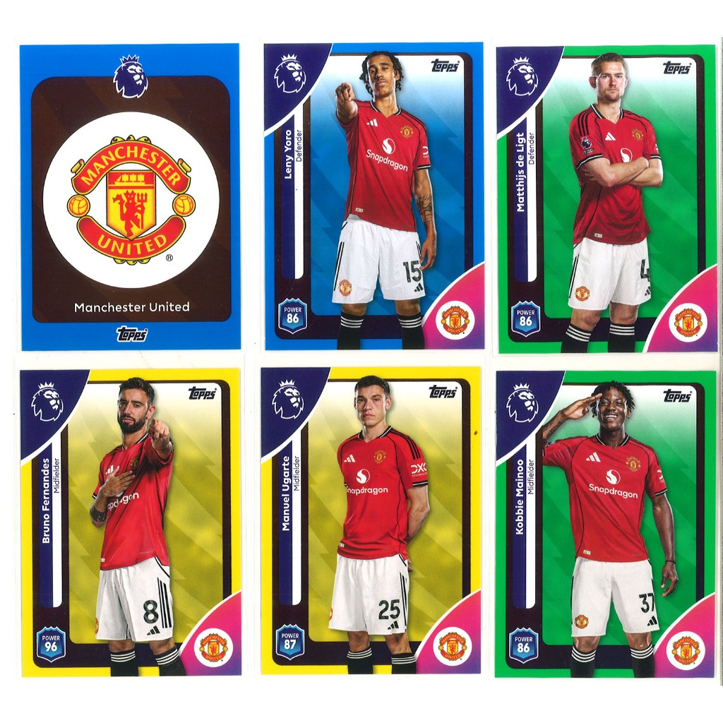 Topps Premier League 2026 : Color Parallel Manchester United : Debut ...