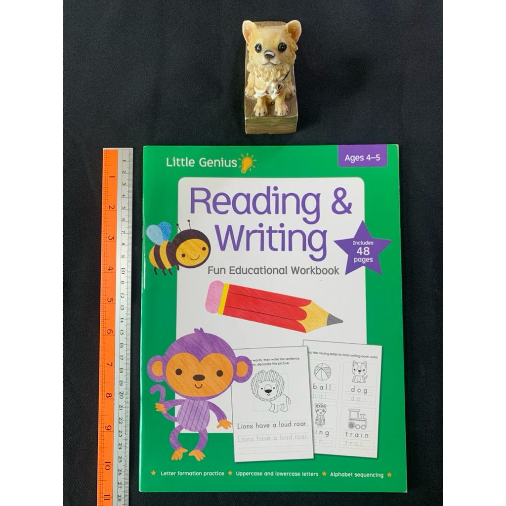 Little Genius Reading & Writing Fun Educational Workbook English ...