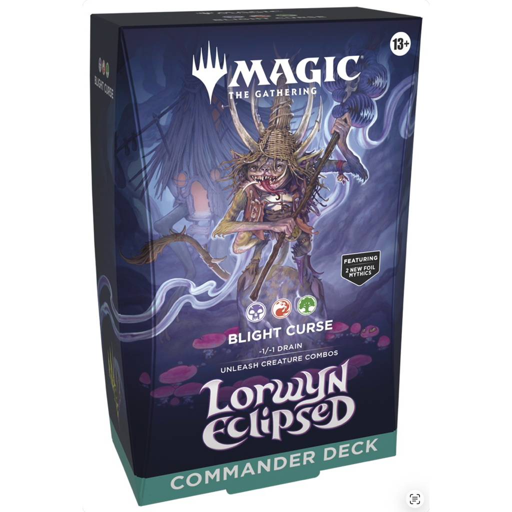 Magic: The Gathering Lorwyn Eclipsed-Commander Deck | Blight Curse ...