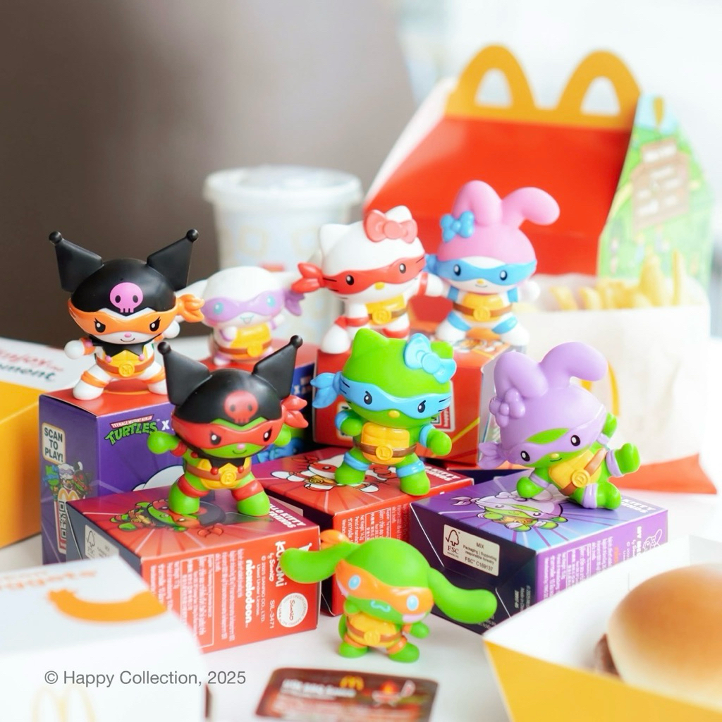 (Complete Set Of 8) Authentic Thai Mac 1 Teenage Mutant Ninja Turtles x ...