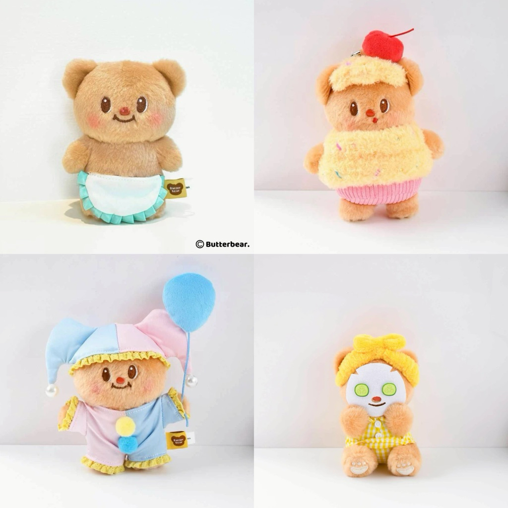 Butterbear Keychain New Model Of Apron Cherry Cupcake Butter Clown ...