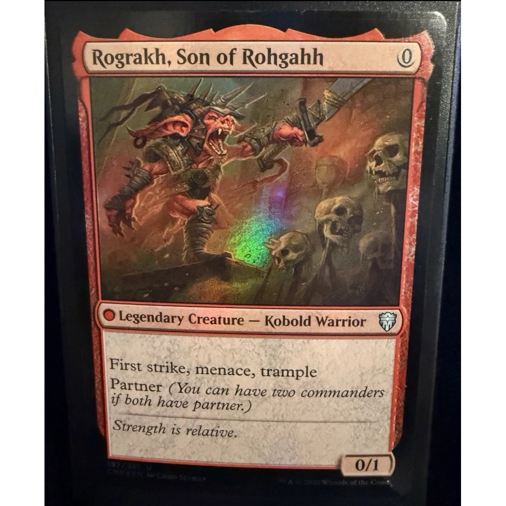MTG Card Rograkh Son of Rohgahh Foil Red Magic the gathering EDH CMR ...