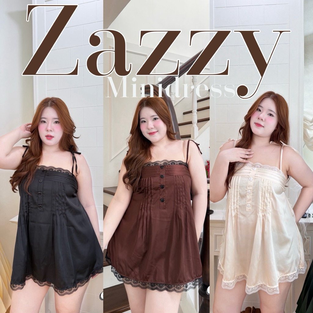 Chubbyland.(Chest 38-50) Zazzy Shirt Model Mini Dress Camisole Satin ...