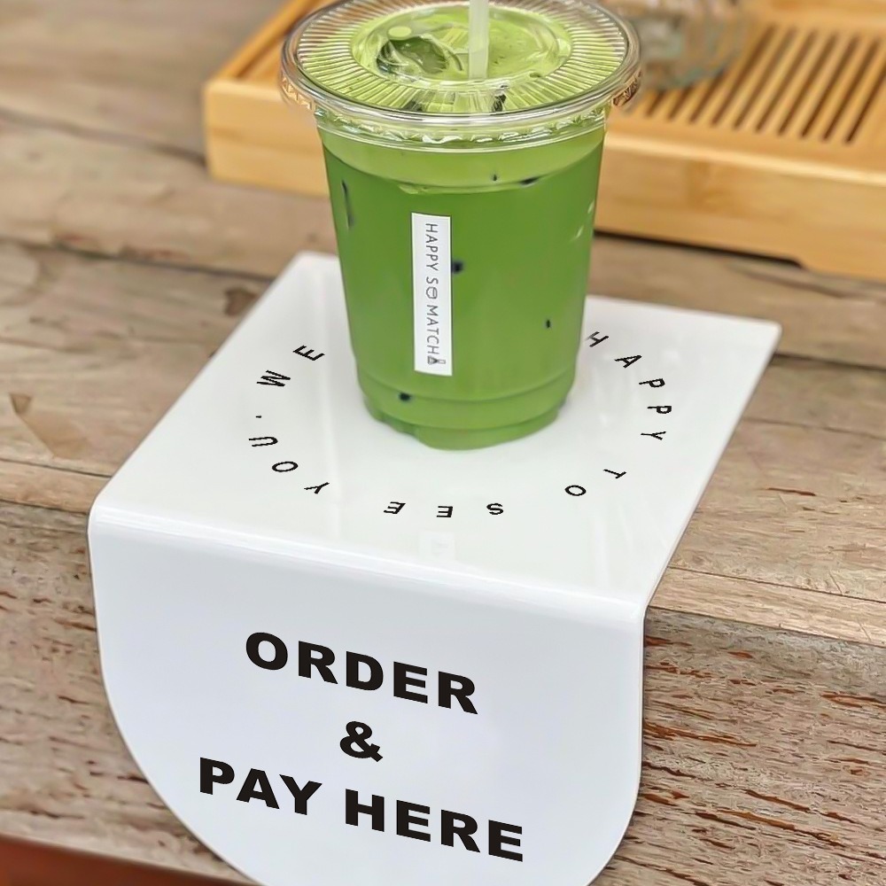 Food Order Sign Product Signs Acrylic Table For Coffee Shop Counter ...