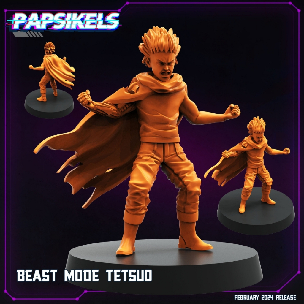 Beast Mode Tetsuo-Capsule Gang-Humanoid Human/32mm scale 3D printed ...