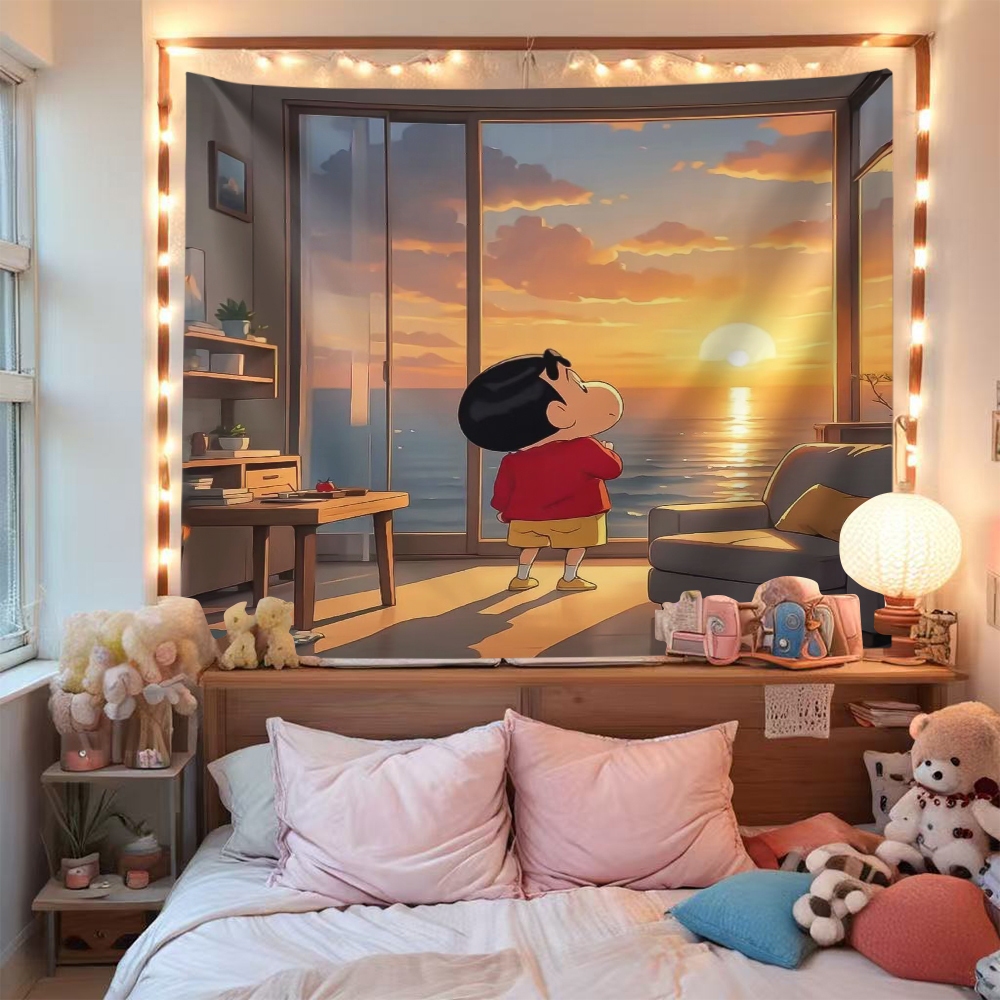 Shinchan Background Image Wall Hanging Picture Decoration Wallpaper ...
