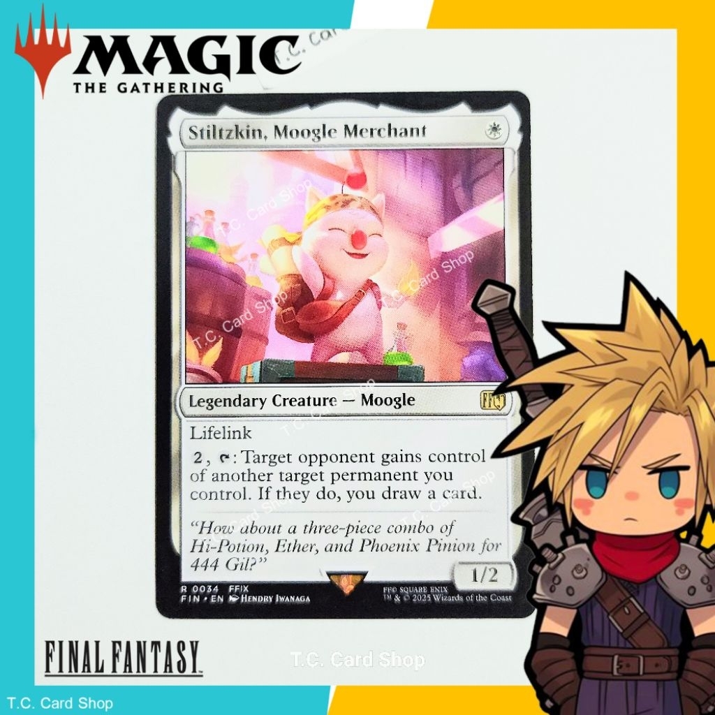 Stiltzkin Moogle Merchant-R0034 FFVIX (Goldstamp)-Final Fantasy-Magic ...