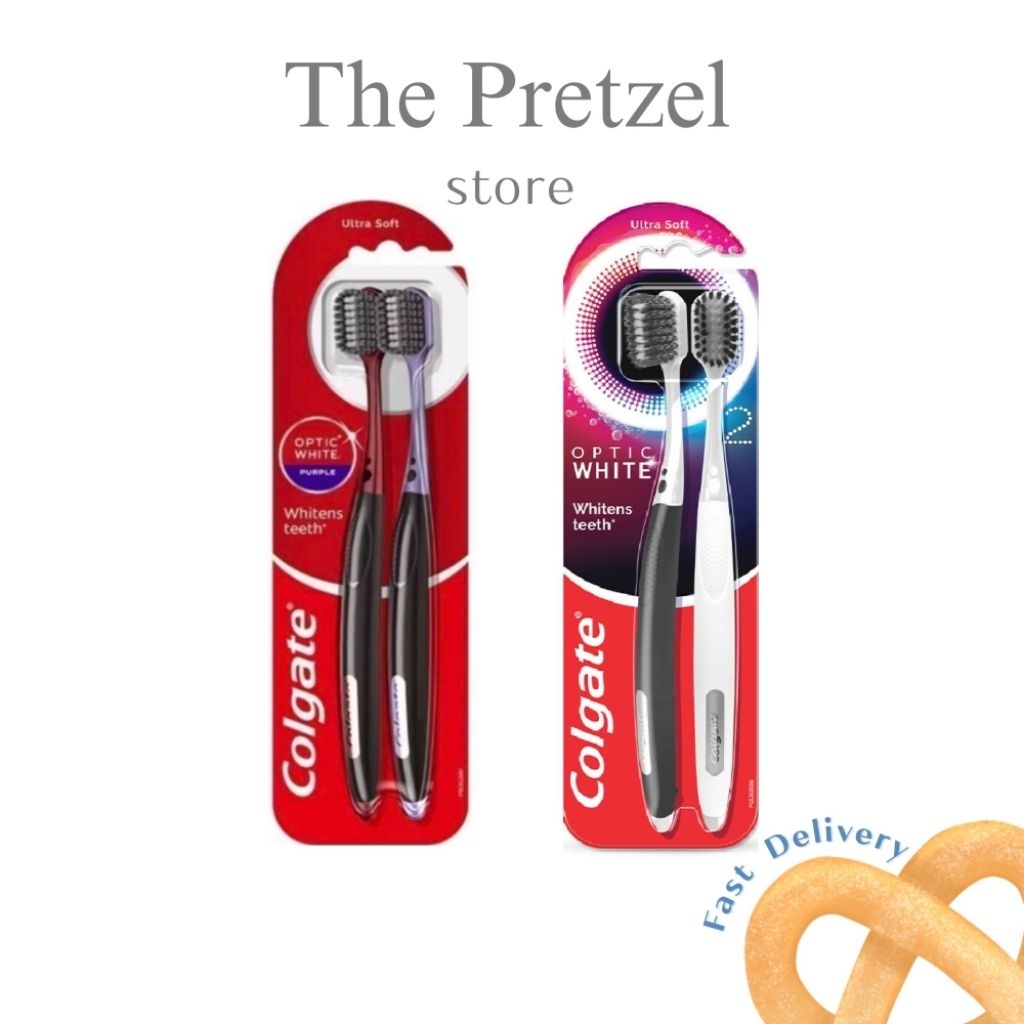 Colgate Toothbrush Optic White Pearl Double Pack/Optic Pack For Teeth ...