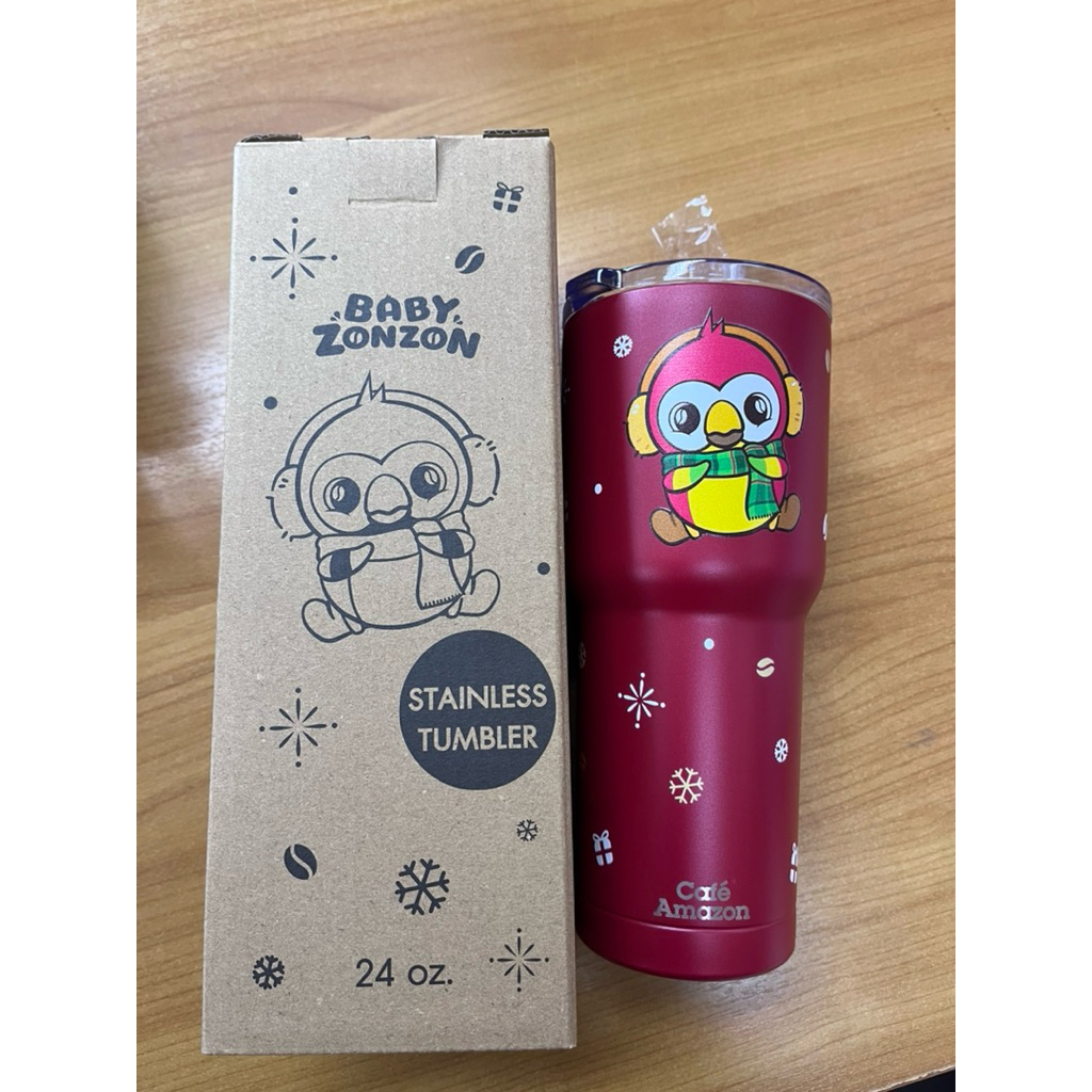 Cafe Amazon Baby ZonZon Stainless Steel Cold Storage Glass | Shopee ...