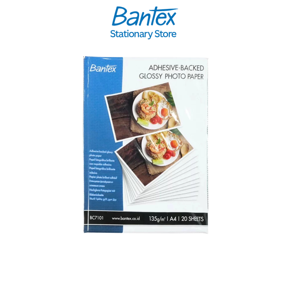 Bantex Photo Paper Glossy High Quality Printing A4 135g/210g/230g (Pack ...