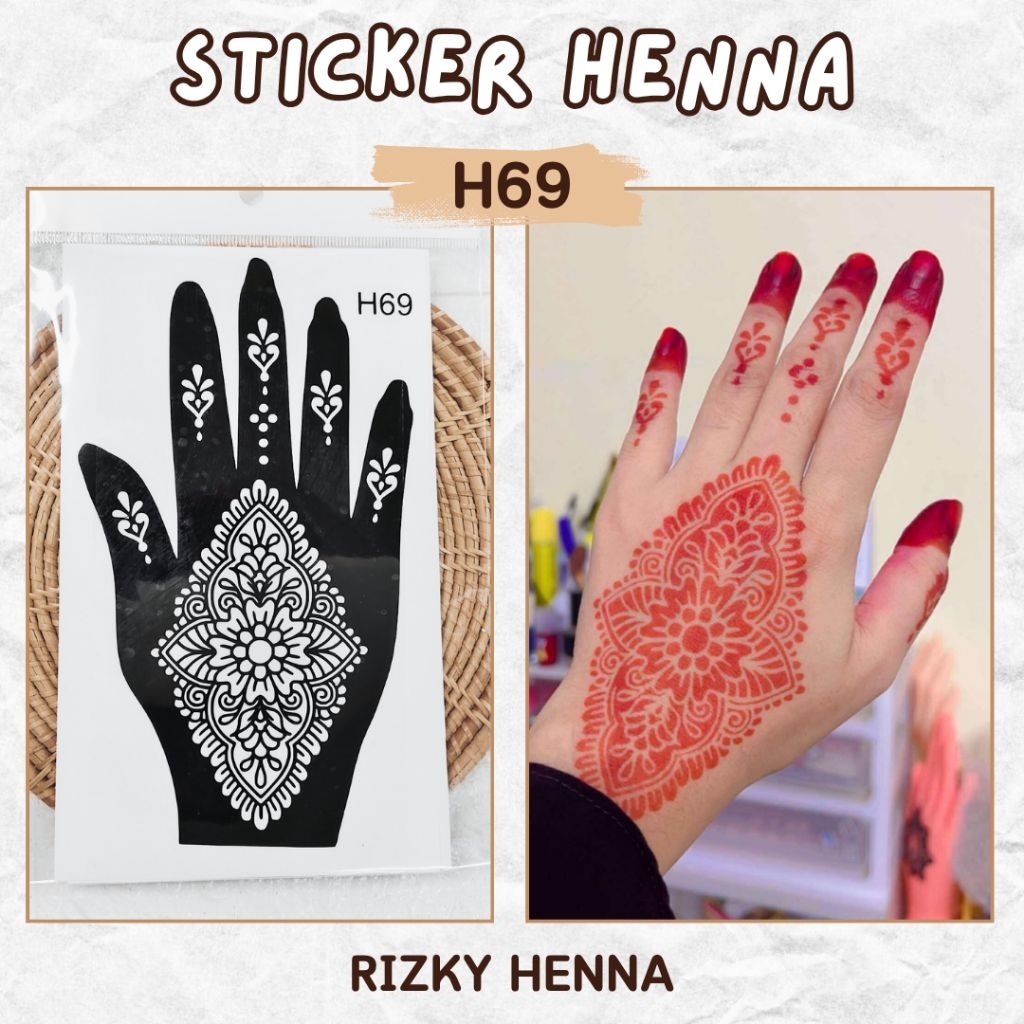 Henna Paint Stickers (7) | Shopee Singapore