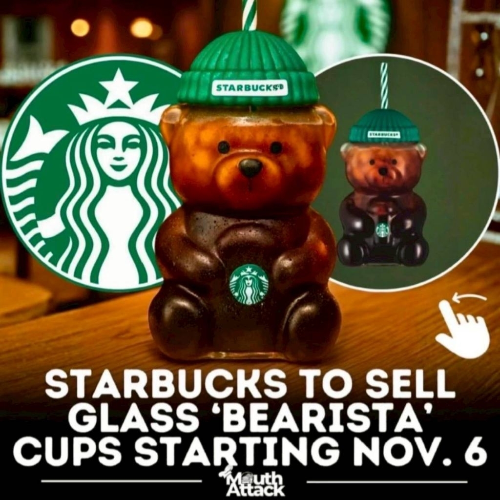 Here It Is! Starbucks Bearista Glass Cup | Shopee Singapore