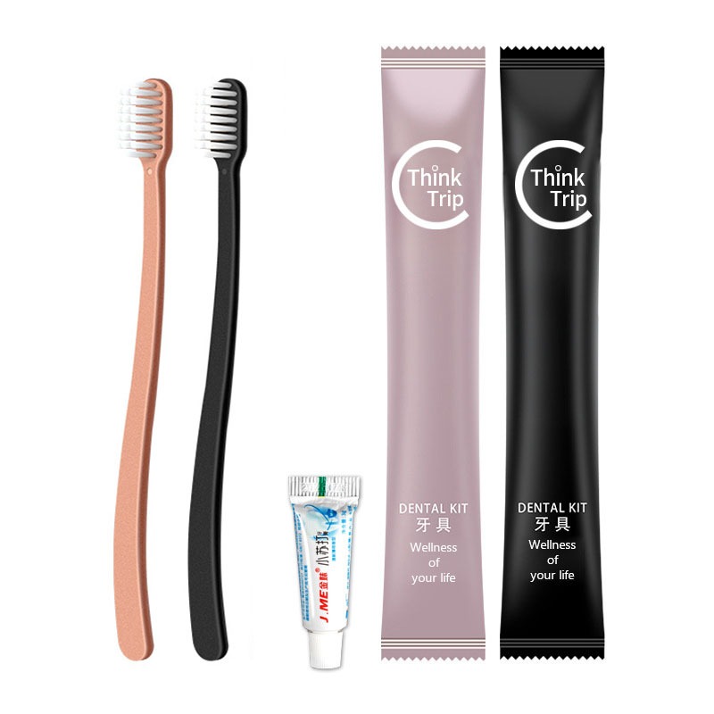 100 Pieces Hotel Toothbrush Set Luxurious And Simple Five-Star | Shopee ...