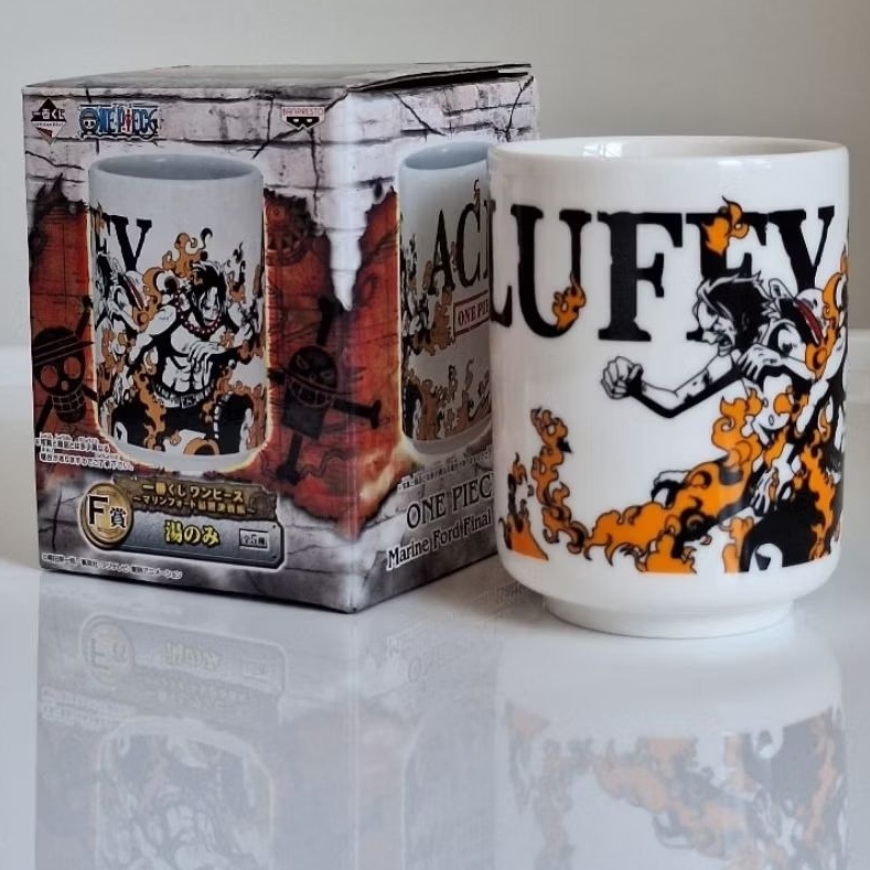 One Piece Marine Ford Final Battle F-Prize "Ace" & "Luffy" Glass From ...