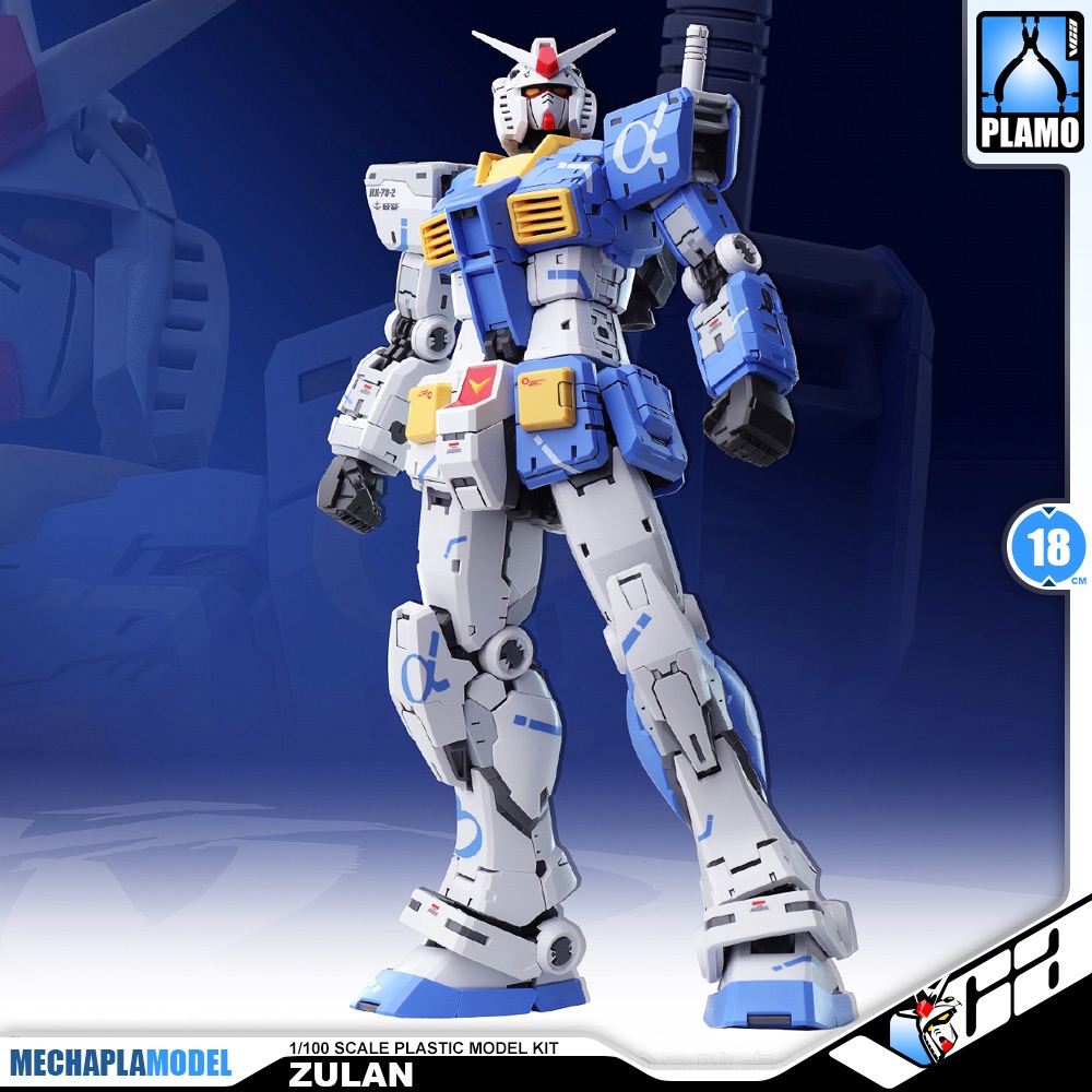 VCA ️ Fat Cat 1/100 ZULAN RX-78-2 MASTER REAL GRADE RG MG Assembled ...