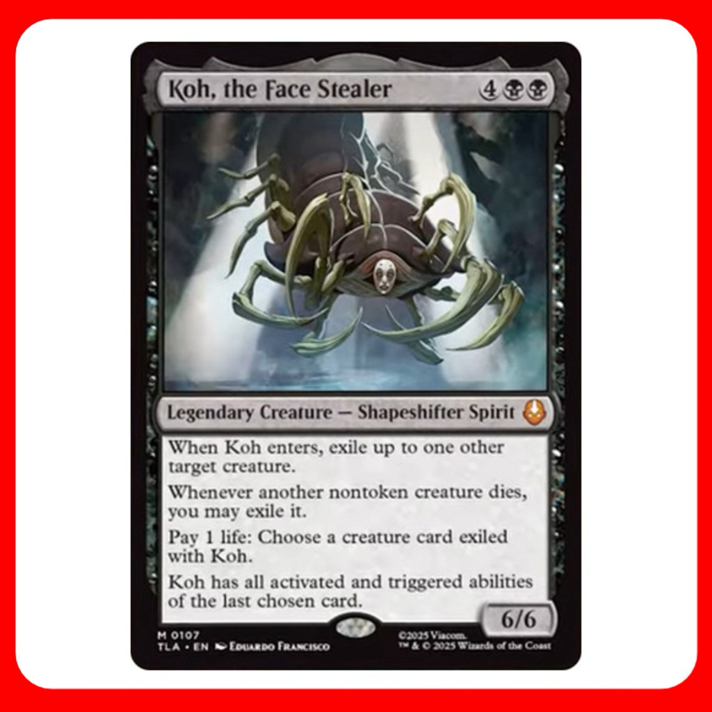 [MTG] Koh the Face Stealer [TLA] [BLACK] [MYTHIC] [NORMAL] [ENG] (Magic ...